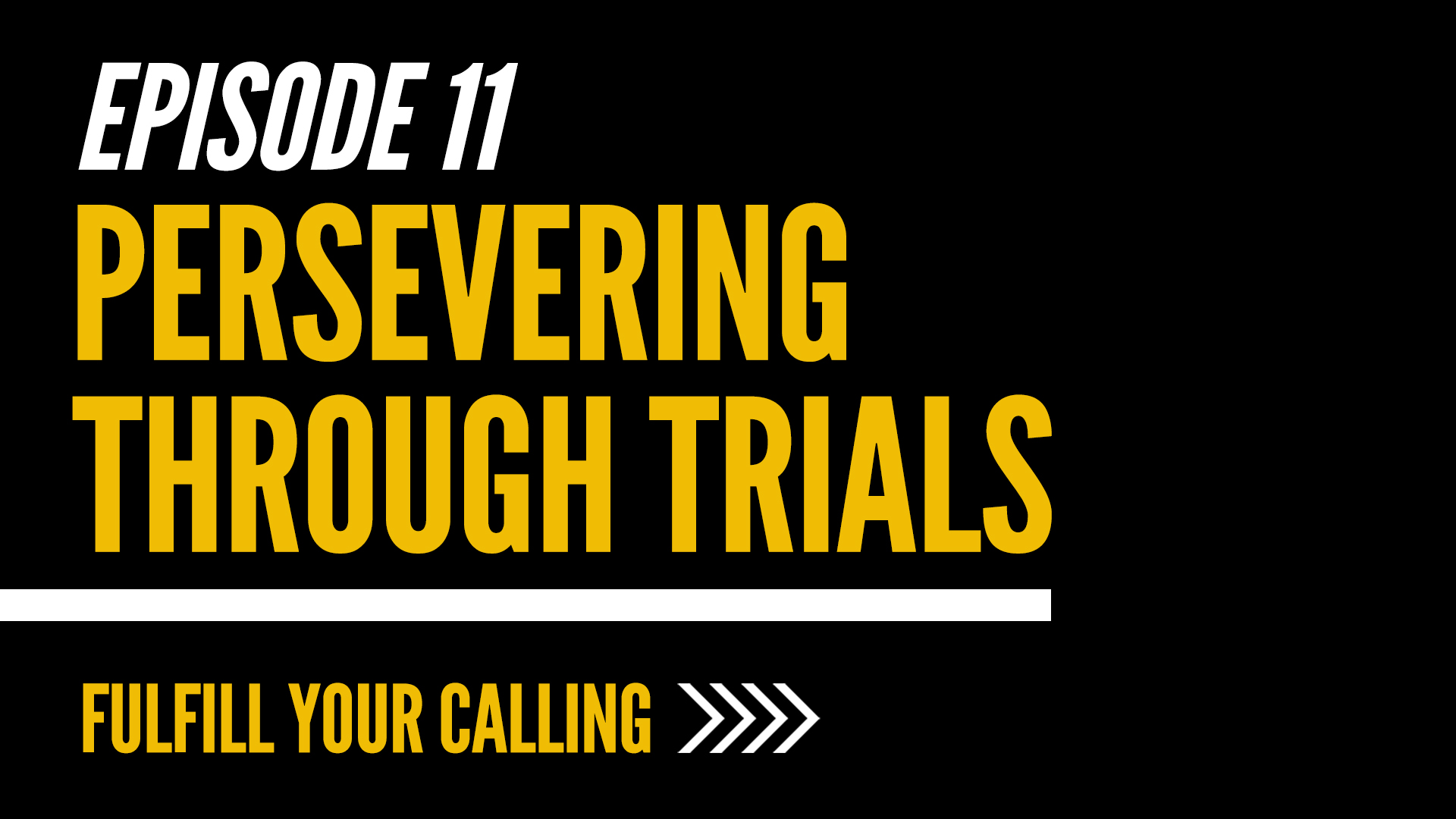 Persevering Through Trials - Truth Planters